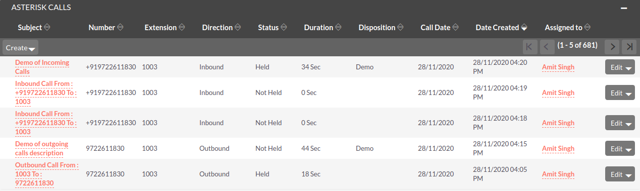Asterisk Integration With SuiteCRM | SuiteCRM Module